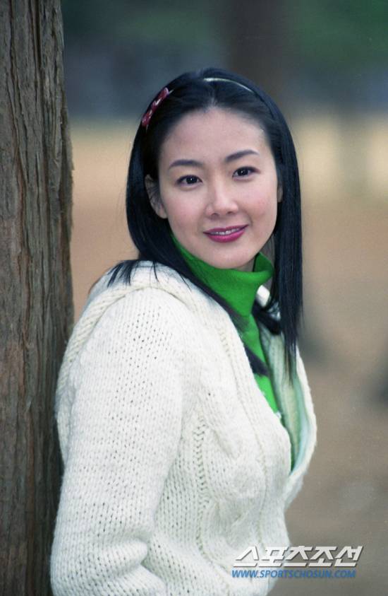 연예인 과거 포토 최지우 겨울연가 촬영중