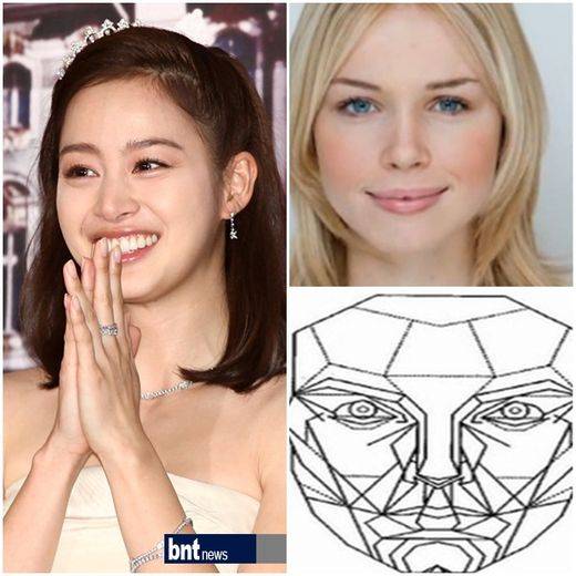 황금비율 얼굴女 한국판은 김태희 왜 예뻐보이나 했더니