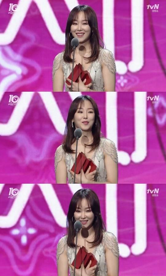 서현진, Made in tvN 드라마女상 "후보 쟁쟁해 넋놓았는데.."[tvN10 어워즈]