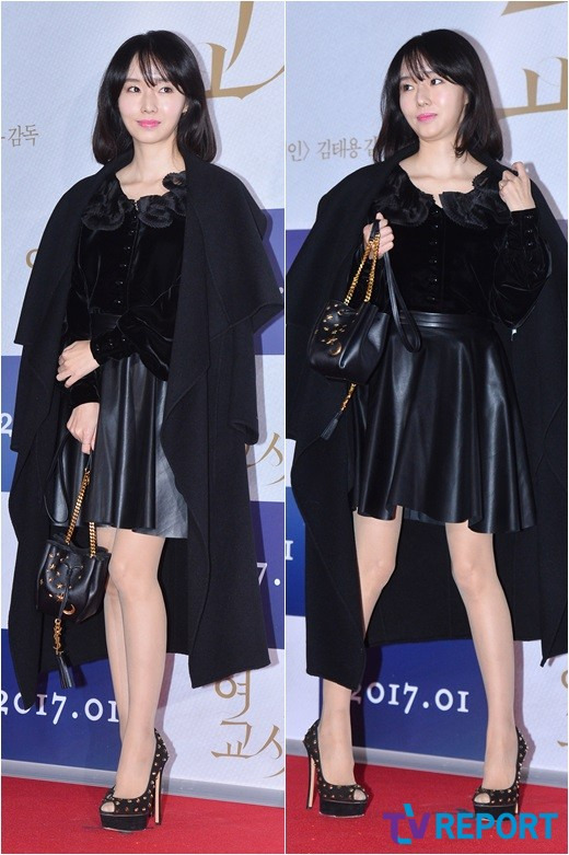 T포토 이정현 코트 속 드러난 각선미