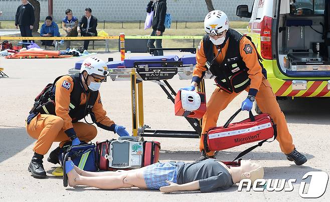충남도내 119구급차 94대 폭염 구급대 지정·운영