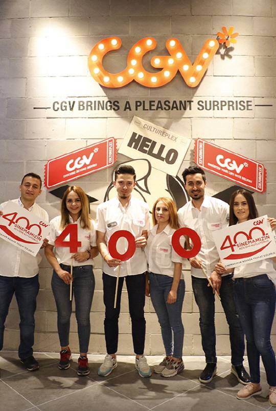 CJ CGV 국내외 400호점 돌파..글로벌 톱5 극장 사업자 입지 굳혀