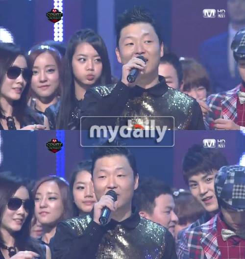 싸이, '아이돌 천하'속에서 값진 음악프로 첫 1위