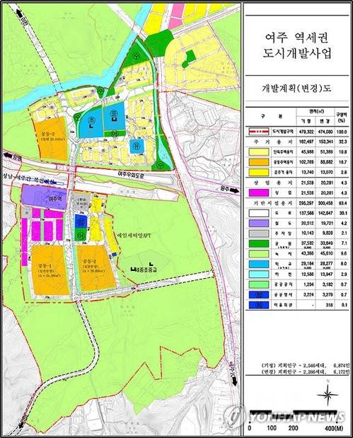 여주역세권 47만4천㎡ 개발사업 실시계획 승인