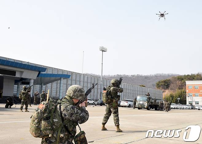 해군진기사 드론대응훈련