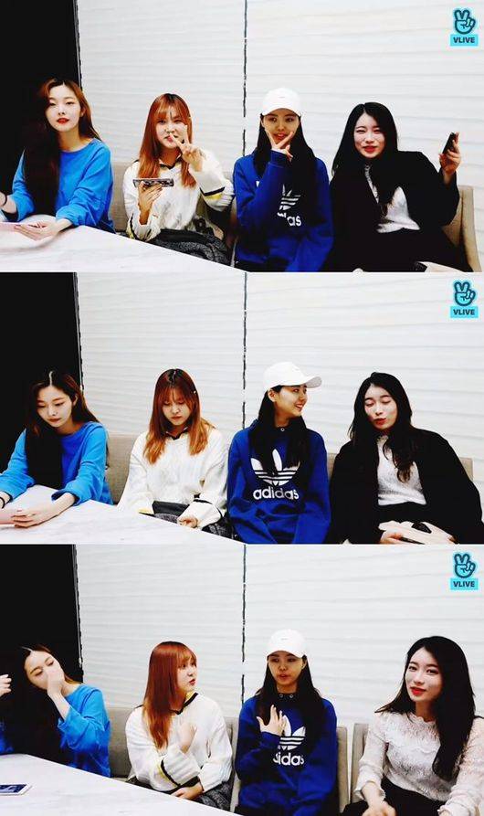 V라이브 프리스틴 레나 곤지암 보고 몸살30분 만에 관람 포기