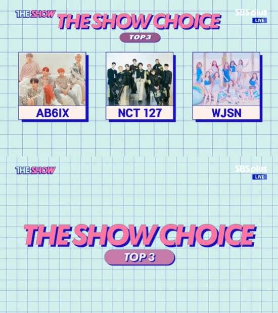 '더 쇼' 1위 후보 공개..AB6IX vs NCT127 vs 우주소녀