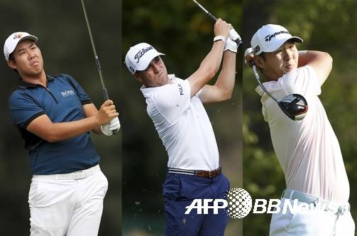 트리플보기 아쉬운 안병훈, 3R 6위..선두는 대니리·저스틴토마스 [PGA CJ컵 나인브릿지]