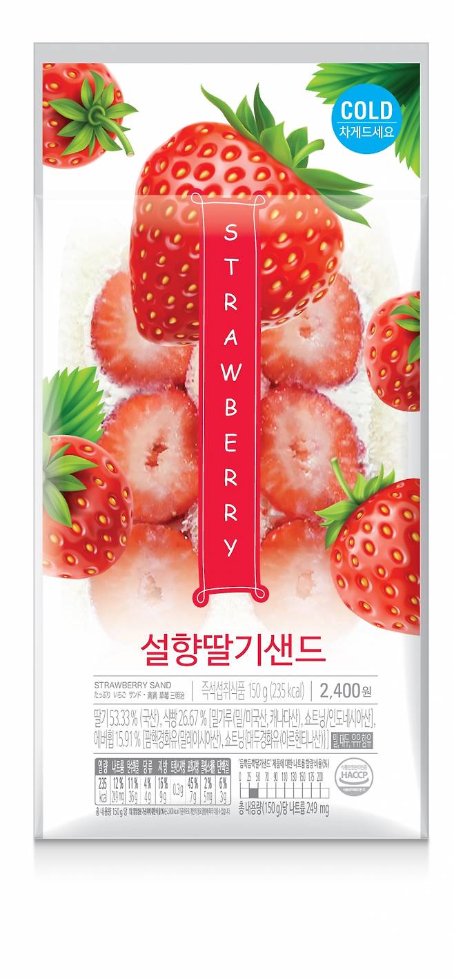 편의점 겨울 효자상품 딸기샌드위치의 귀환