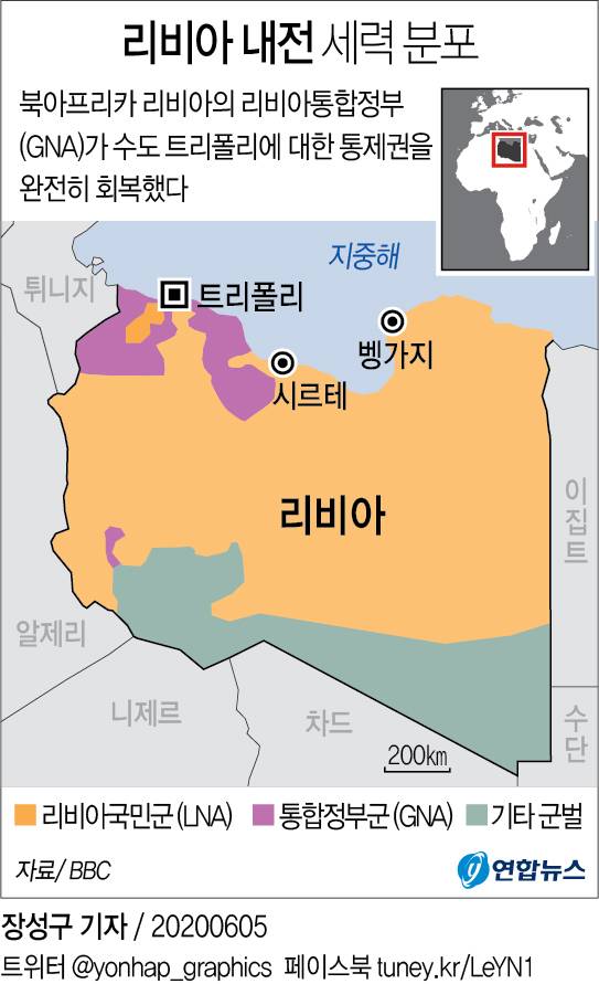 리비아서 터키 이집트 충돌 가능성에 대리전 우려 가중