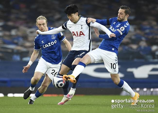 [EPL 32R] 토트넘 챔스 멀어진다..에버턴과 2-2 무승부 '3연속 무승'