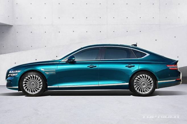 427km 가는 제네시스 G80 전기차, 9천만원대로 오는 6월 출시 | 탑라이더