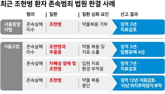 치료 방치가 끔찍한 범행으로조현병 존속범죄 치료·복지 연계 절실
