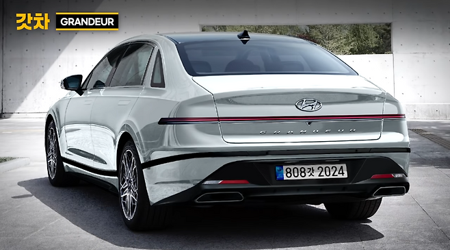 '날카로운 일자 조명' 그랜저 GN7 이렇게 나오나?