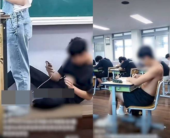교단에 드러눕고 수업 여교사 찰칵이게 학교냐 교권 실종