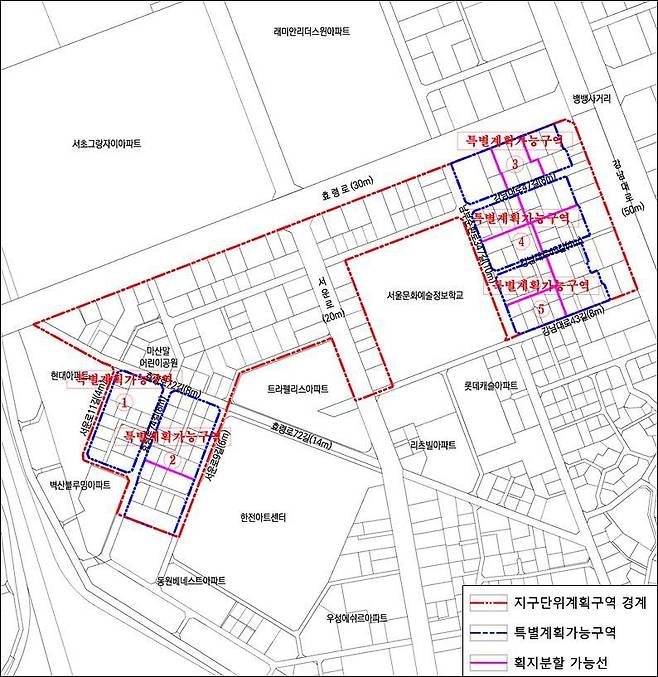 강남 뱅뱅사거리 일대 용적률 높아진다특별계획가능구역 지정