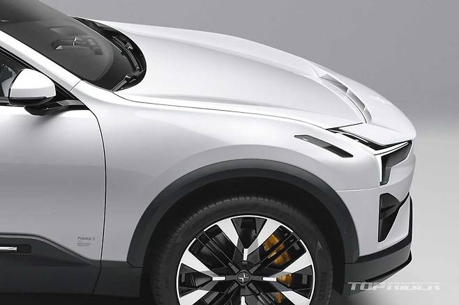 폴스타3 후면부부터 공개, 주행거리 610km 대형 SUV | 탑라이더