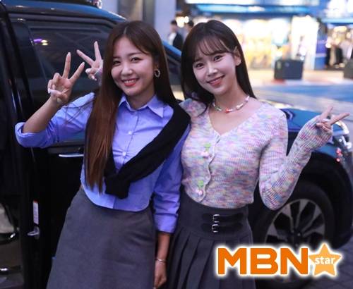 정다경·강예슬 '미스트롯1 비주얼 담당' [MBN포토]