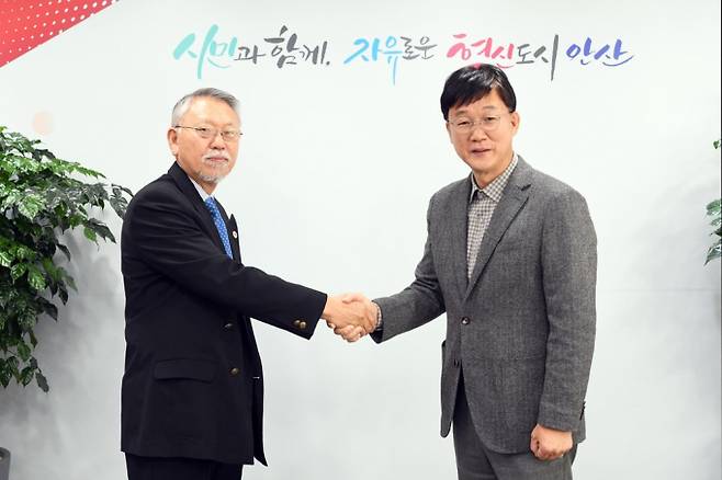 이민근 안산시장 자매도시 美라스베이거스시 김동준 한인회장 접견