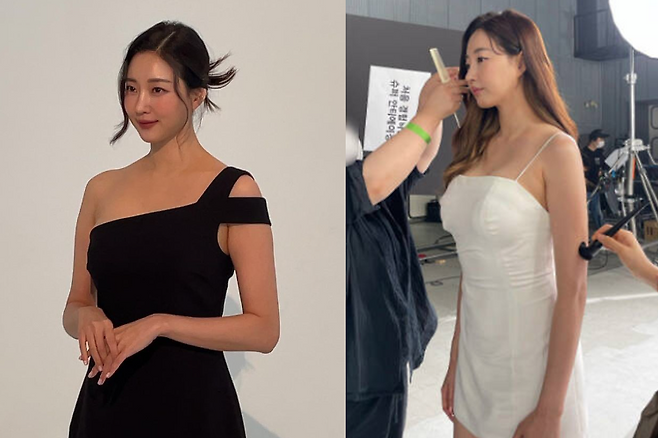 45세 믿어지지 않는 외모20대같은 여배우블랙vs화이트 드레스룩 어썸클
