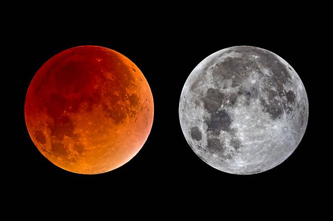8일 개기월식 붉은달과 함께 화·목·토성 관측 가능할 듯
