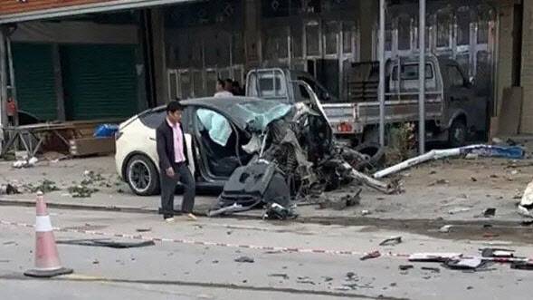中 테슬라 차량 사고로 5명 사상차주 제동 안되더니 급가속