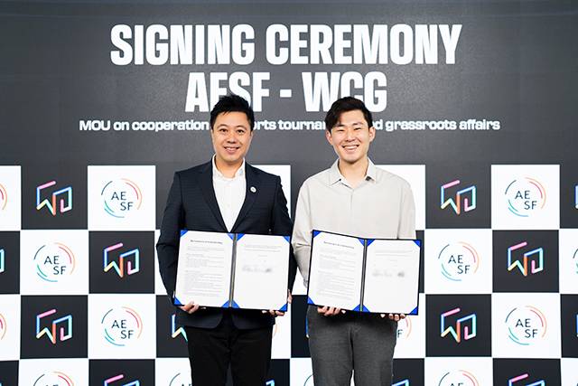 WCG, AESF와 MOU 체결 … 글로벌 e스포츠 플랫폼 역할 강화한다
