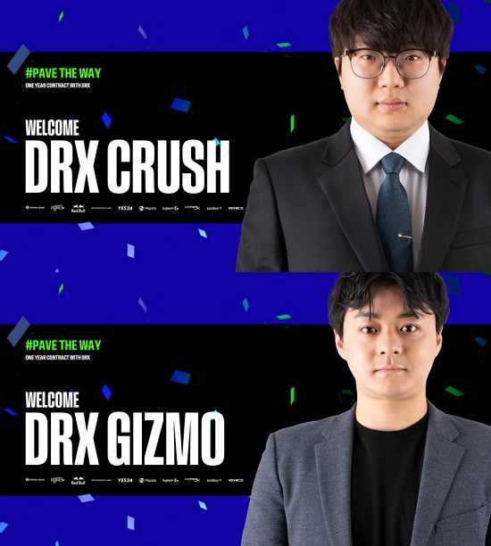 DRX, LCK 롤 팀 코치진 완성…Crush-Gizmo 새로 합류 [오피셜]
