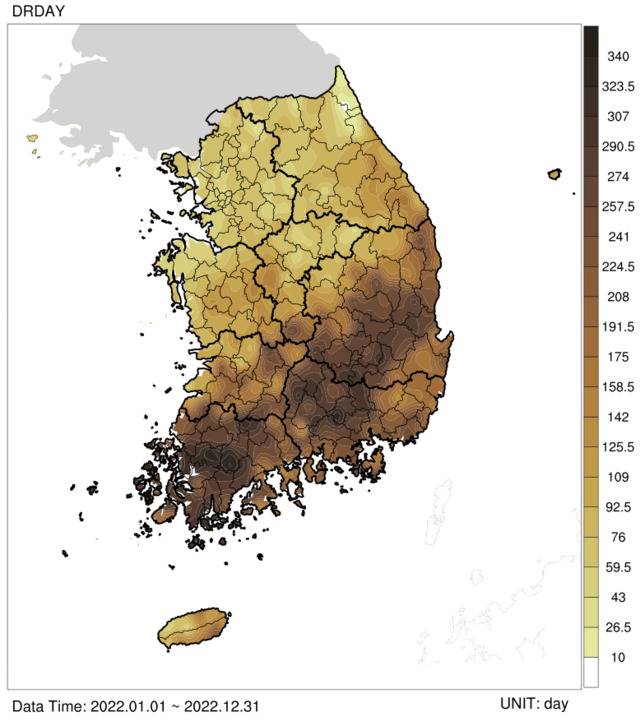 지난해 남부지방 기상가뭄 227일 ‘역대 최장