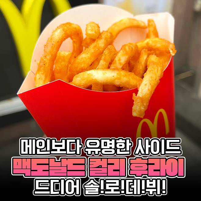 드디어 단품으로 주문 가능해졌다는 맥도날드 사이드 메뉴 밥심