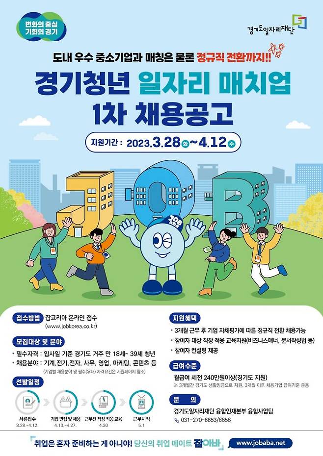 경기일자리재단 경기청년 3천명 일자리 지원한다