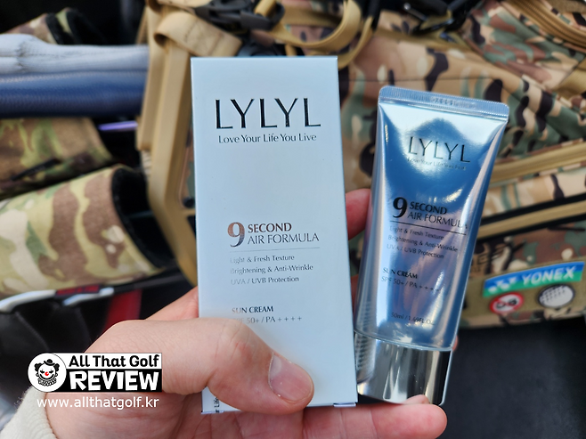 솔직한 리뷰 - 릴릴 9세컨즈 에어 포뮬라 썬크림 | 올댓골프리뷰