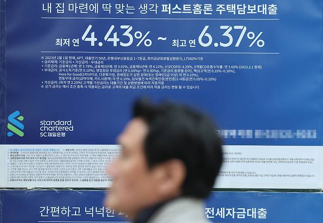 은행 대출금리 1년 반 전 수준으로 하락···‘긴축효과 있나 의문도