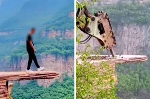 더쿠 인증샷 찍지 말랬잖아”‘인증사진 명소 부숴버린 中