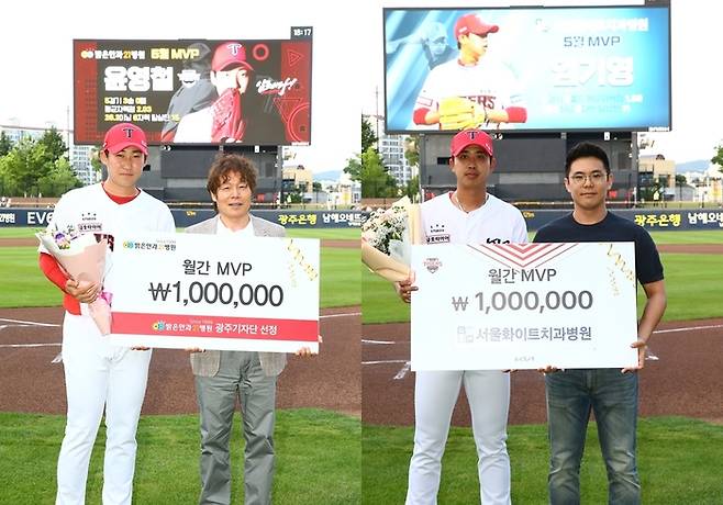 Kia 윤영철 임기영 5월 월간 Mvp 나란히 선정 Ss광주in