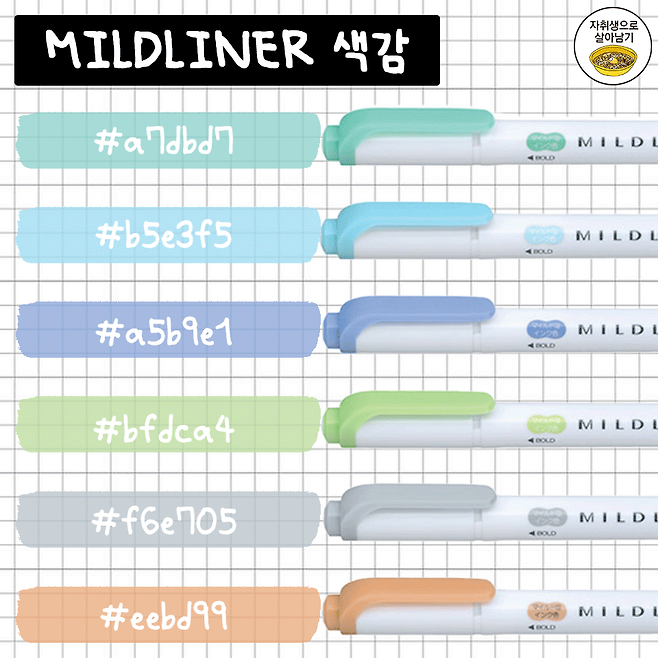 필기할 때 유용한 굿노트 형광펜 색상코드 모음집 자취생으로 살아남기