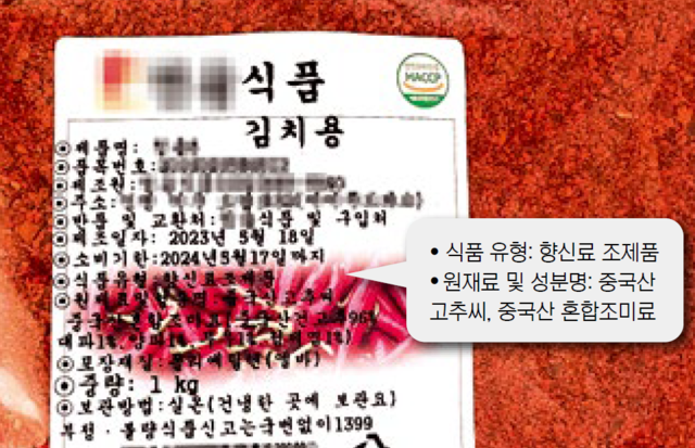 중국산 고추다대기 ‘공습지난해 수입 역대 최대