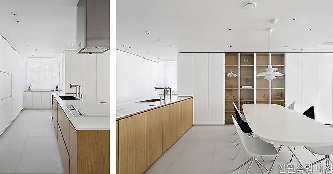 Kitchen Idea 셰프의 주방 And 작은 면적을 활용한 콤팩트 주방 전원속의 내집