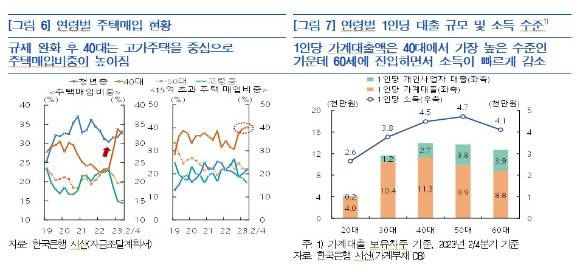 가계대출 위험 청년층보다 중장년층 크다 금융안정보고서