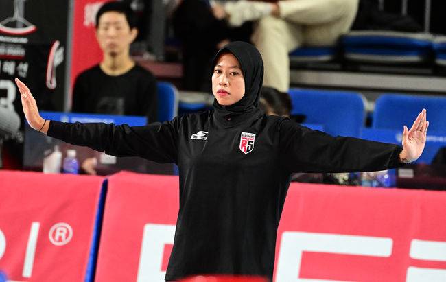 한국식 훈련 힘들어 울기도 했지만 히잡 두르고 코트 폭격 정관장에 복덩이 떴다