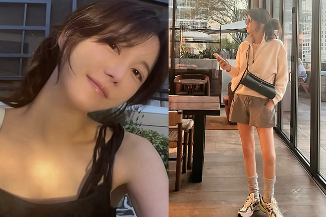이지아45세 믿기지 않은 근황40대 각선미 뽐낸 숏팬츠룩 어썸클