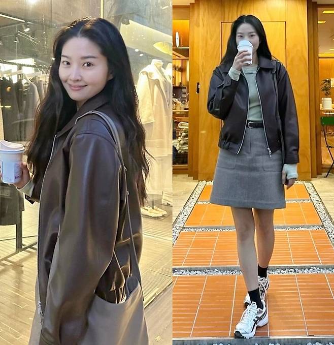 ‘전진 아내 류이서 더 추위지면 못 입어 가죽 재킷으로 멋낸 생파룩 패션엔