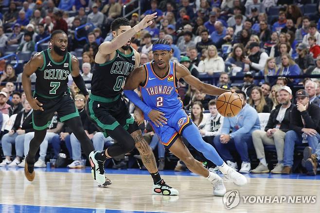 길저스알렉산더 36점okc 보스턴 꺾고 5연승 질주