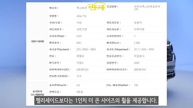 팰리세이드 압도하는 크기 출시 앞둔 폭스바겐 Suv 아틀라스가 놀라운 이유 카텍 뉴세이