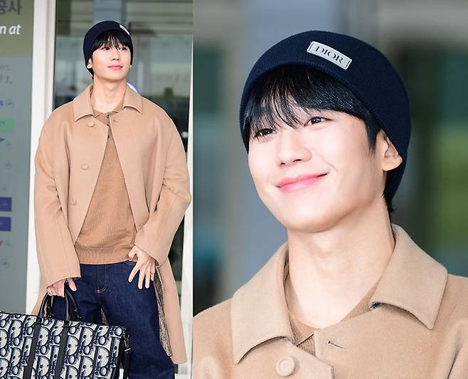 정해인 다녀올게요 훈훈한 외모 돋보인 니트 데님 팬츠 코트 공항 패션 스타와 패션