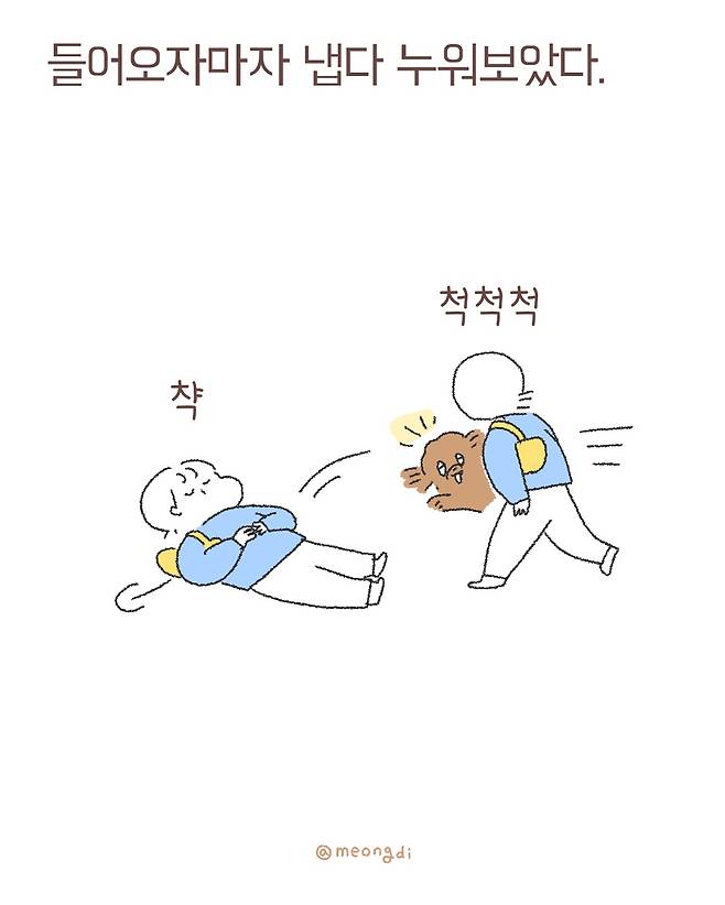 주인이 집에 오면 쉬 싸는 강아지 키니일기