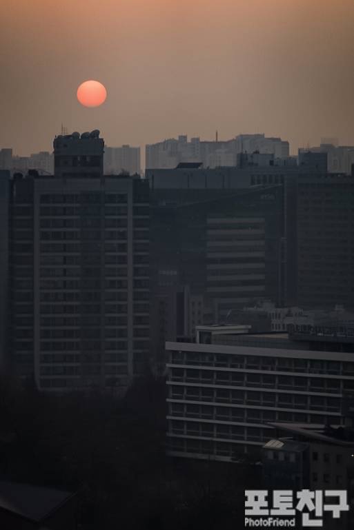 포토친구 도시의 해 질 무렵