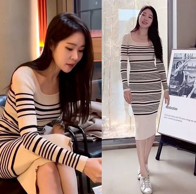 ‘동상이몽2 미자 5kg 급빠 성공 드디어 착용한 슬림 골지 원피스룩 패션엔