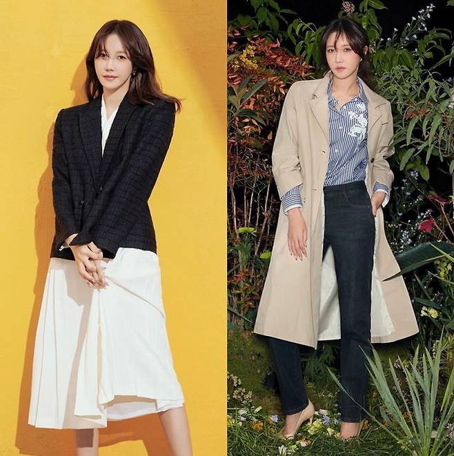 이지아 봄 만난 시크미 캐주얼부터 셋업까지 멋스러운 프렌치 시크룩 패션엔
