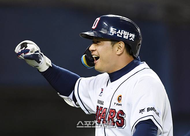 ‘작년 하나였던 좌월 홈런 벌써 나왔다 부활 김재환 역전 스리런포 두산 한화 격파···한화 4연패 Ss잠실in
